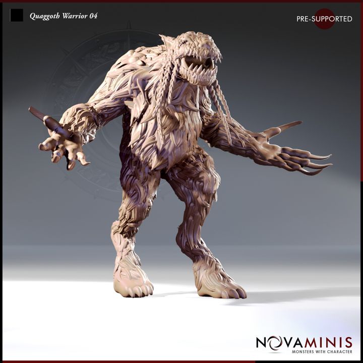 3D Printable The Realm of Shadows: Feral Quaggoths by NovaMinis